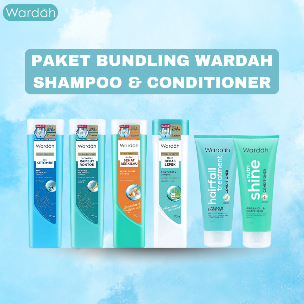 Jual MFI - Paket Bundling Wardah Hair Care Series Shampoo & Conditioner ...