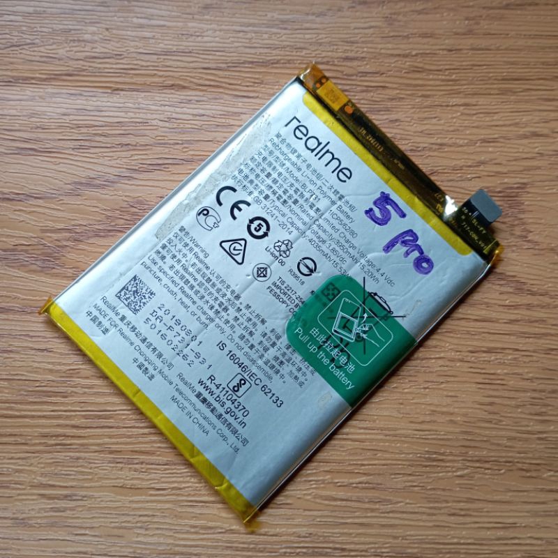 Jual BATERAI BATRE REALME 5 PRO BLP731 ORIGINAL | Shopee Indonesia