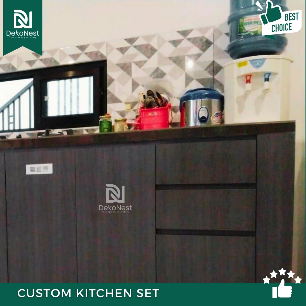 Jual Dekonest Kitchen Set Kompor Bawah Custom HPL TACO Multiplek ...