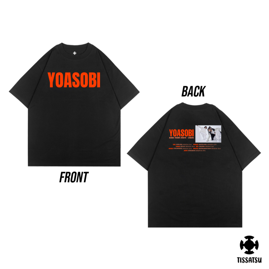 Jual TISSATSU Kaos J-Pop YOASOBI - Tour Asia 2024 2025 Oversize ...
