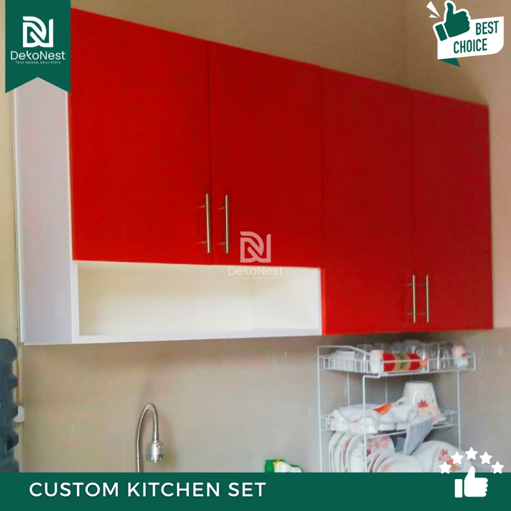 Jual Dekonest Kitchen Set Dapur Gantung Custom Rak Piring Laci Bawah ...
