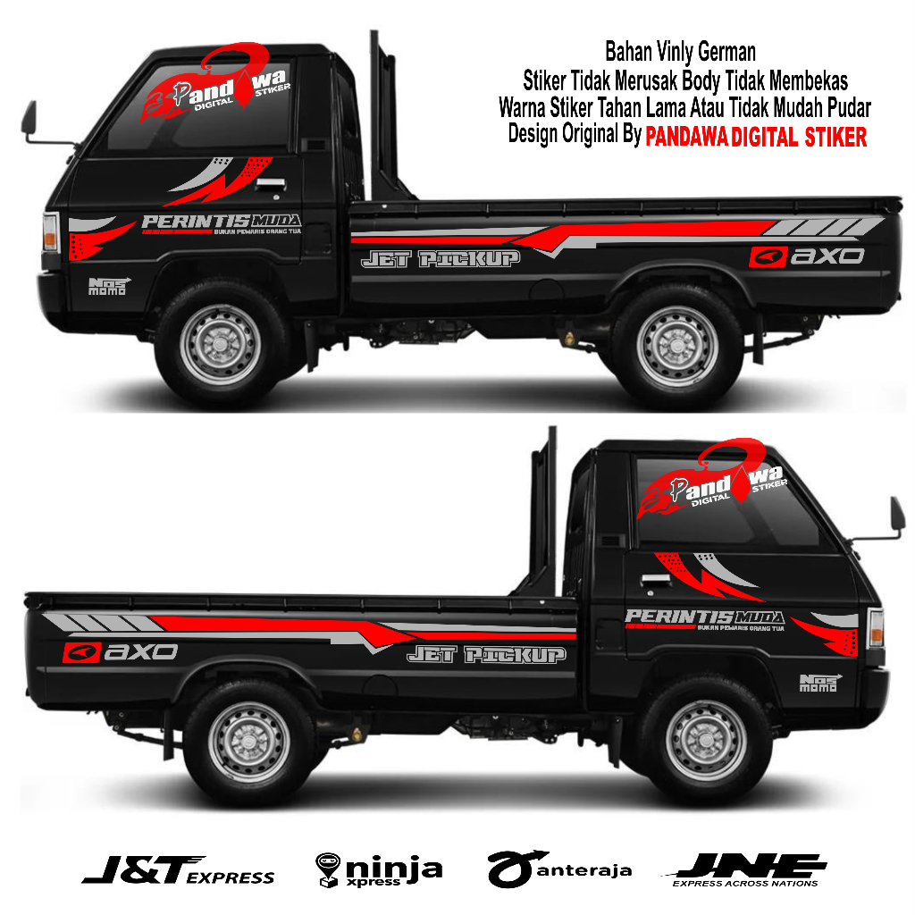 Jual stiker cutting mobil l300 cutting stiker mobil pick up l300 ...