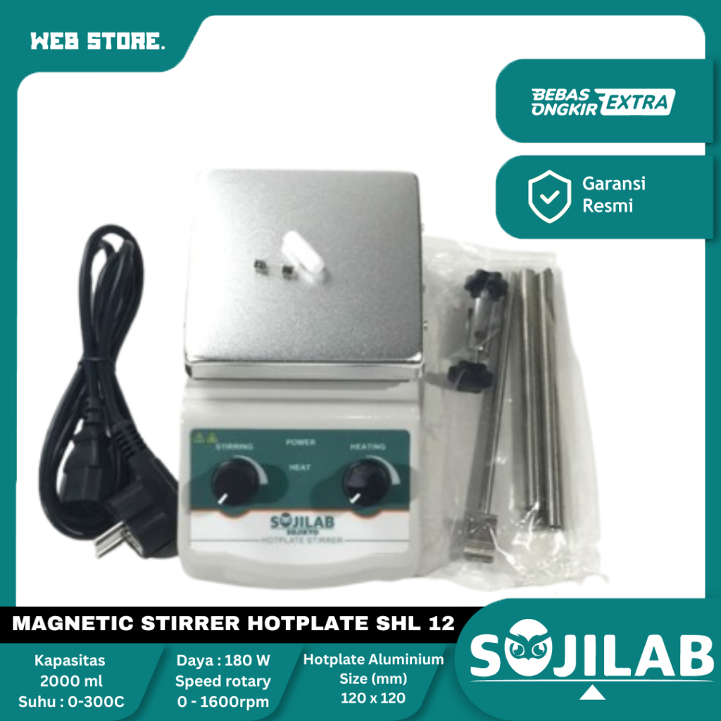 Jual Magnetic Stirrer Stirer Hot Plate Pemanas Alat Laboratorium ...