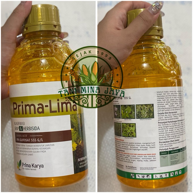 Jual [TANI MINA JAYA] HERBISIDA PRIMA LIMA 555SL 1 LITER | Shopee Indonesia