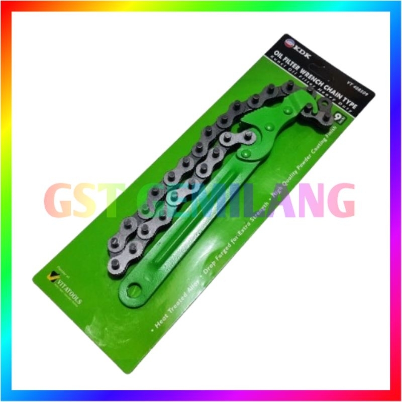 Jual KUNCI OLI FILTER KDK 9 INCI MODEL RANTAI WRENCH CHAIN TYPE ...