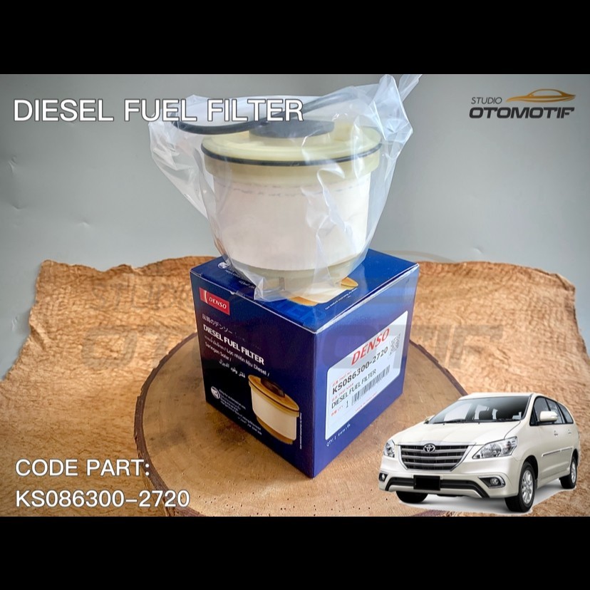 Jual Filter Solar Innova Grand Diesel 2KD 2005-2015 Denso 2720 Fuel ...