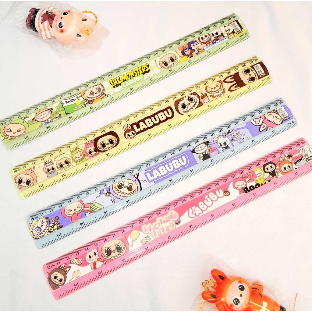 Jual Penggaris LABUBU 30 CM Super Cute Lucu Favorit Anak Ready 4 Warna ...