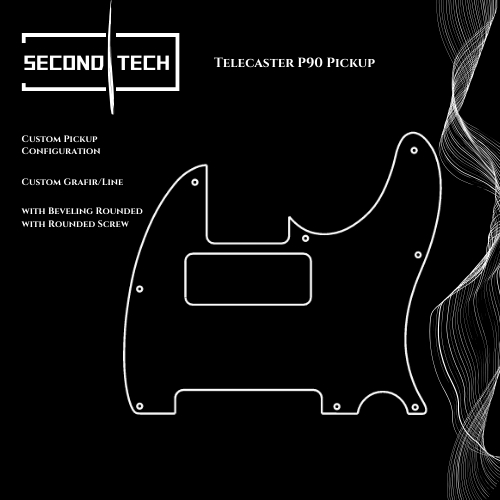 Jual pickguard Telecaster P90 Pickup 3ply custom akrilik mirror ...