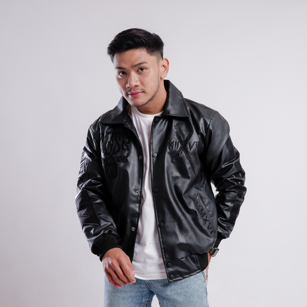 Jual Jacker Varsity Leather Baseball Full Bordir Jaket Pria Kulit Oscar ...