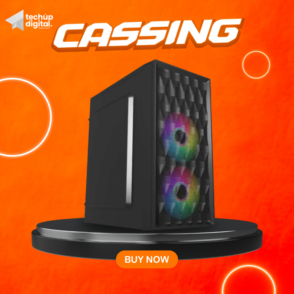 Jual PC CASE HOSE ALMAZ - Include PSU 380W +2 Fan RGB - Casing Gaming ...