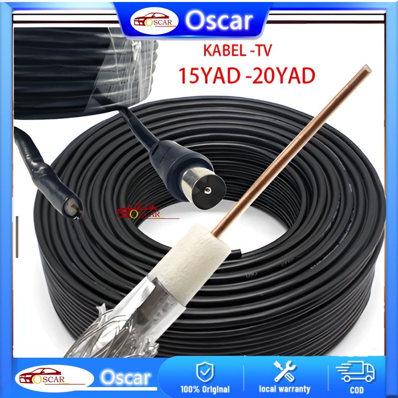Jual KABEL ANTEN RG6 ANTENA TV 15 YARD / KABEL ANTEN ANTENA 20 YARD / KABEL RG6+ TV/ KABEL ANTEN ...