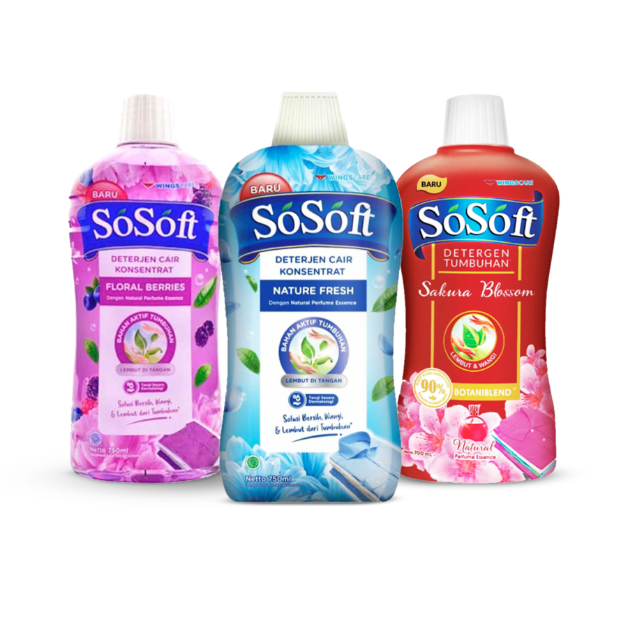Jual So Soft Detergen Cair 700ml All Varian [ Botol ] | Shopee Indonesia