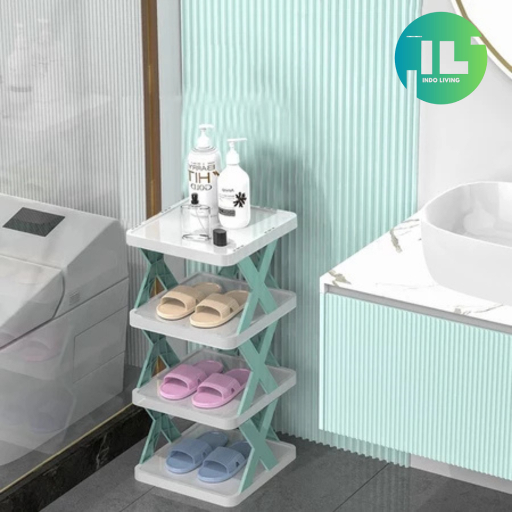 Jual IL-Rak sepatu 4 susun/rak sepatu zigjag/rak sepatu X | Shopee ...