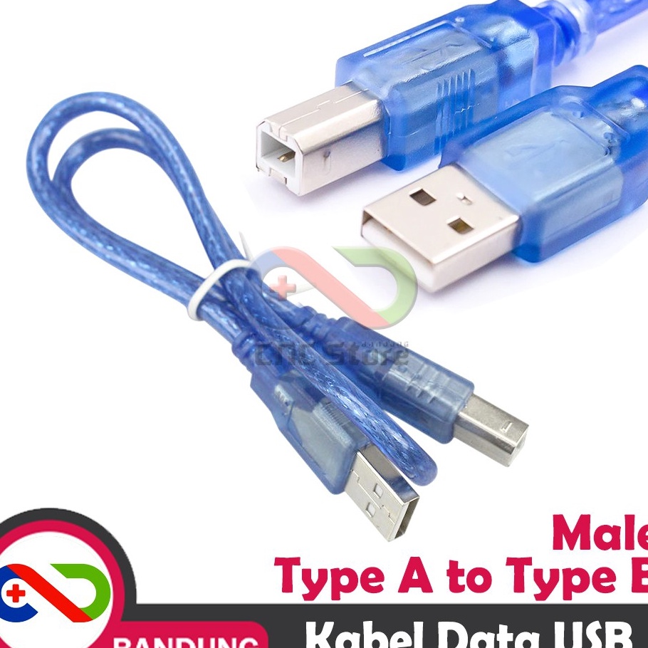 Jual USB 2 CAE KABEL PRINTER TYPE A TO B MALE TO MALE 3CM | Shopee ...
