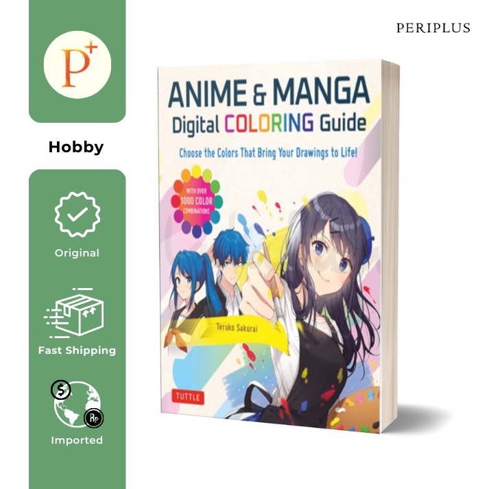 Jual KODE H7Y Anime Manga Digital Coloring Guide Choose the Colors That ...