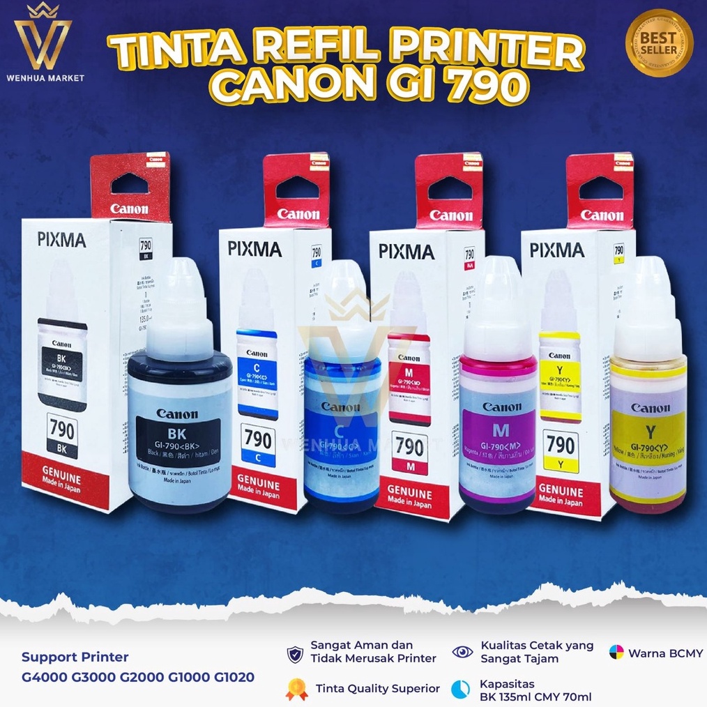 Jual Tinta Canon Gi 79 Tipe Printer G1 G2 G3 G4 G11 G21 G31 | Shopee Indonesia