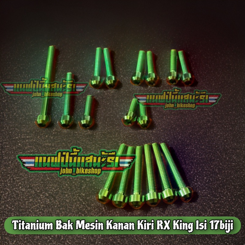 Jual Baut Titanium Probolt Blok Bak Kalter Mesin RX King Gold Blue Silver GR5 Vietnam Stainless ...