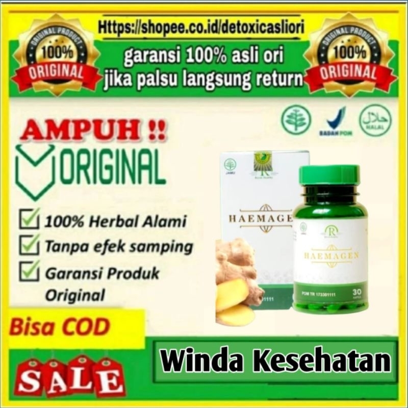 Jual HAEMAGEN ASLI ORIGINAL ISI 30 KAPSUL OBAT JAMUR ALERGI KULIT GATAL ...