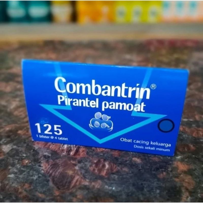 Jual Combantrin 125 Mg 4 Tablet // obat cacing combantrin 125mg isi 4 ...