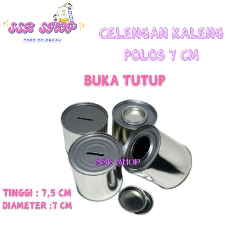 Jual Celengan Kaleng Mini Polos 7 Cm Celengan Kaleng Polos Tabungan ...