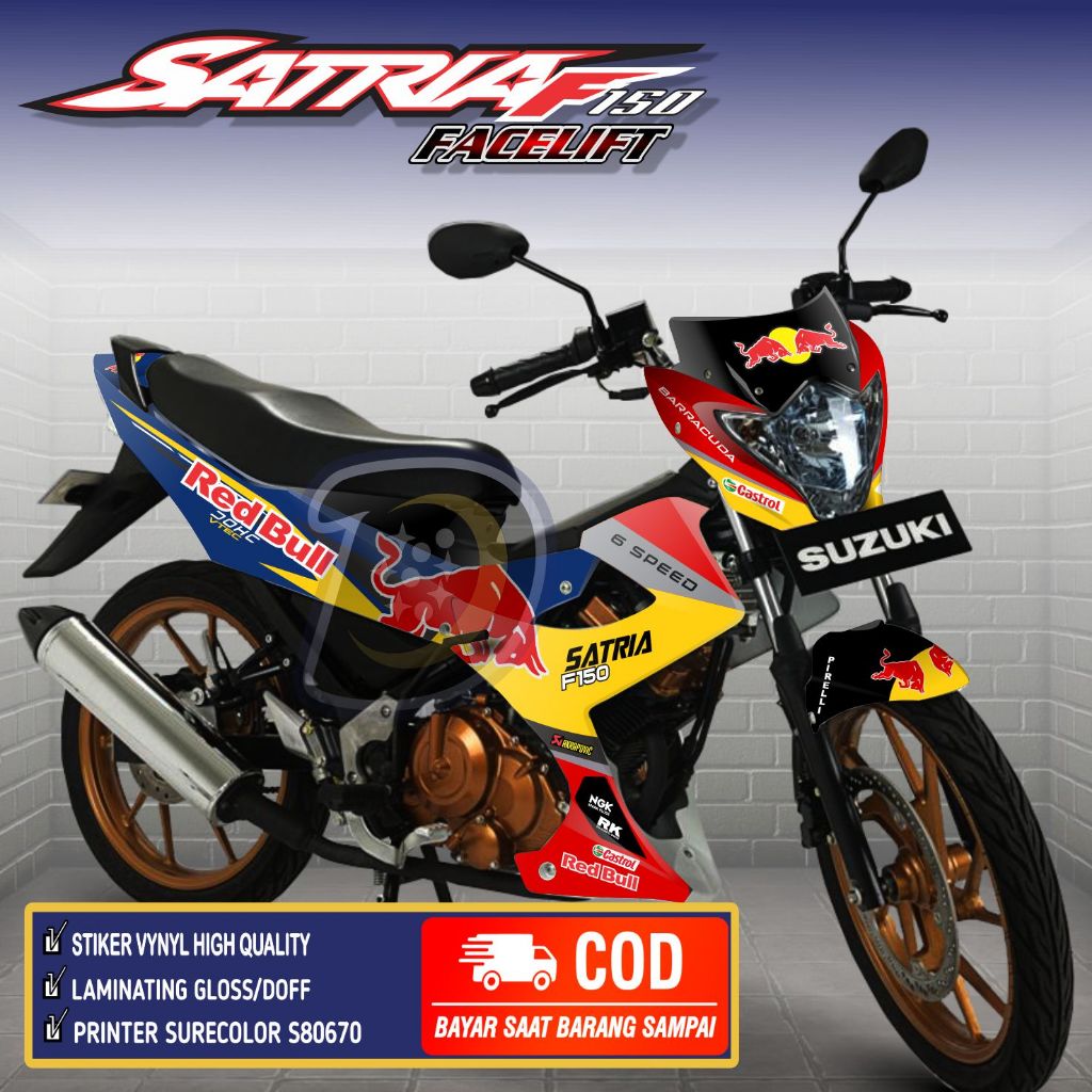 Jual Stiker Satria Fu Facelift 2014 Decal Satria Fu Facelift Stiker ...