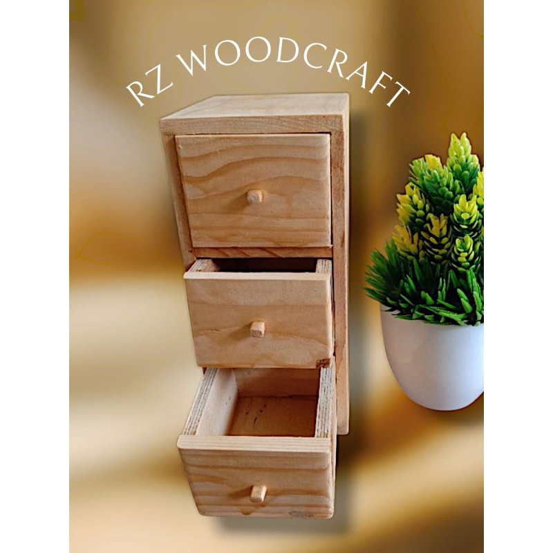 Jual RZ Laci Kayu Mini Multifungsi Dengan 3 Slot Penyimpanan | Shopee ...
