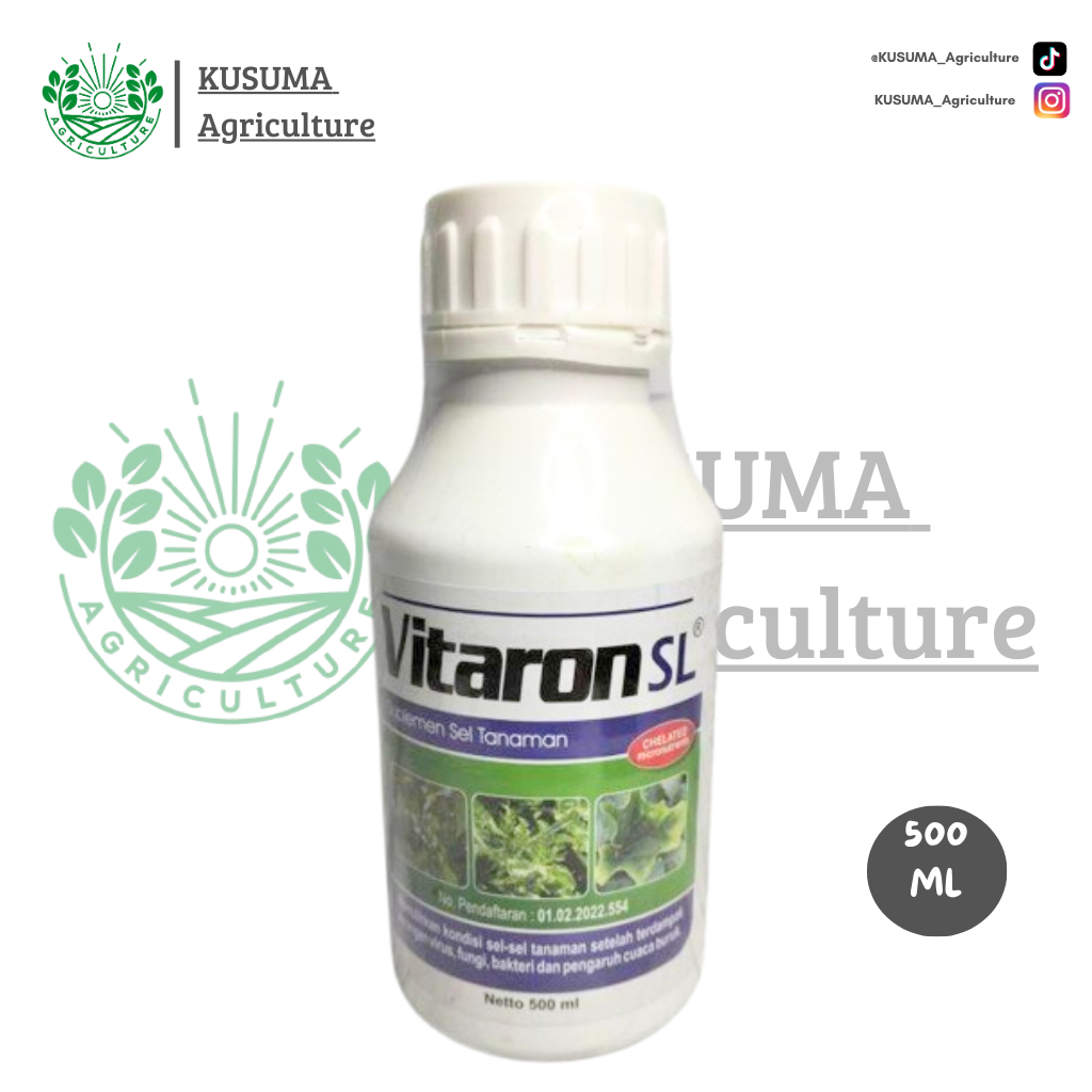 Jual PUPUK SUPLEMEN TANAMAN VITARON SL 500ML KEMASAN PABRIK ORIGINAL ...