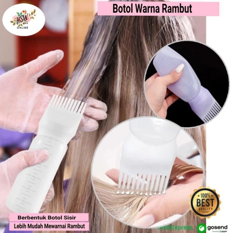 Jual Sisir Pewarna Rambut Otomatis Instant Hair Botol Cat Sisir Krim ...