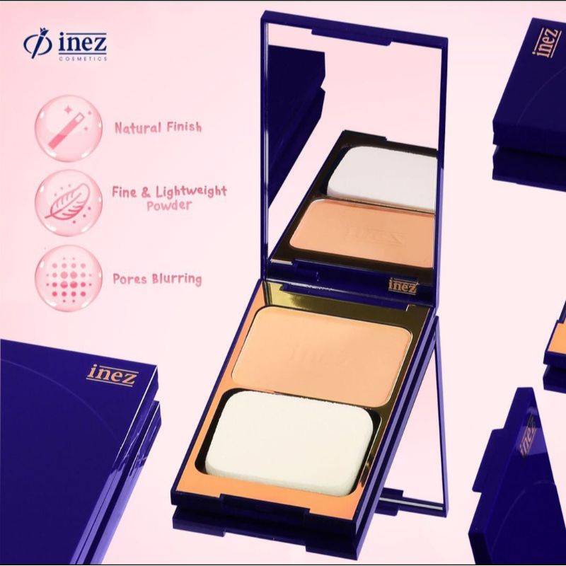 Jual Inez Color Contour Plus Compact Powder (New Case) | Shopee Indonesia