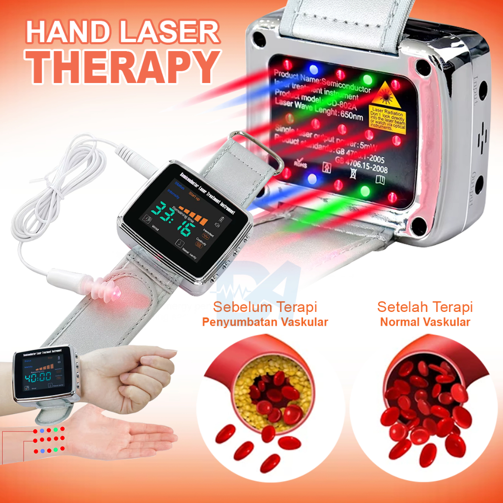 Jual Hand Laser Therapy, 15 Titik Laser Merah, Hijau, Biru Fisioterapi ...