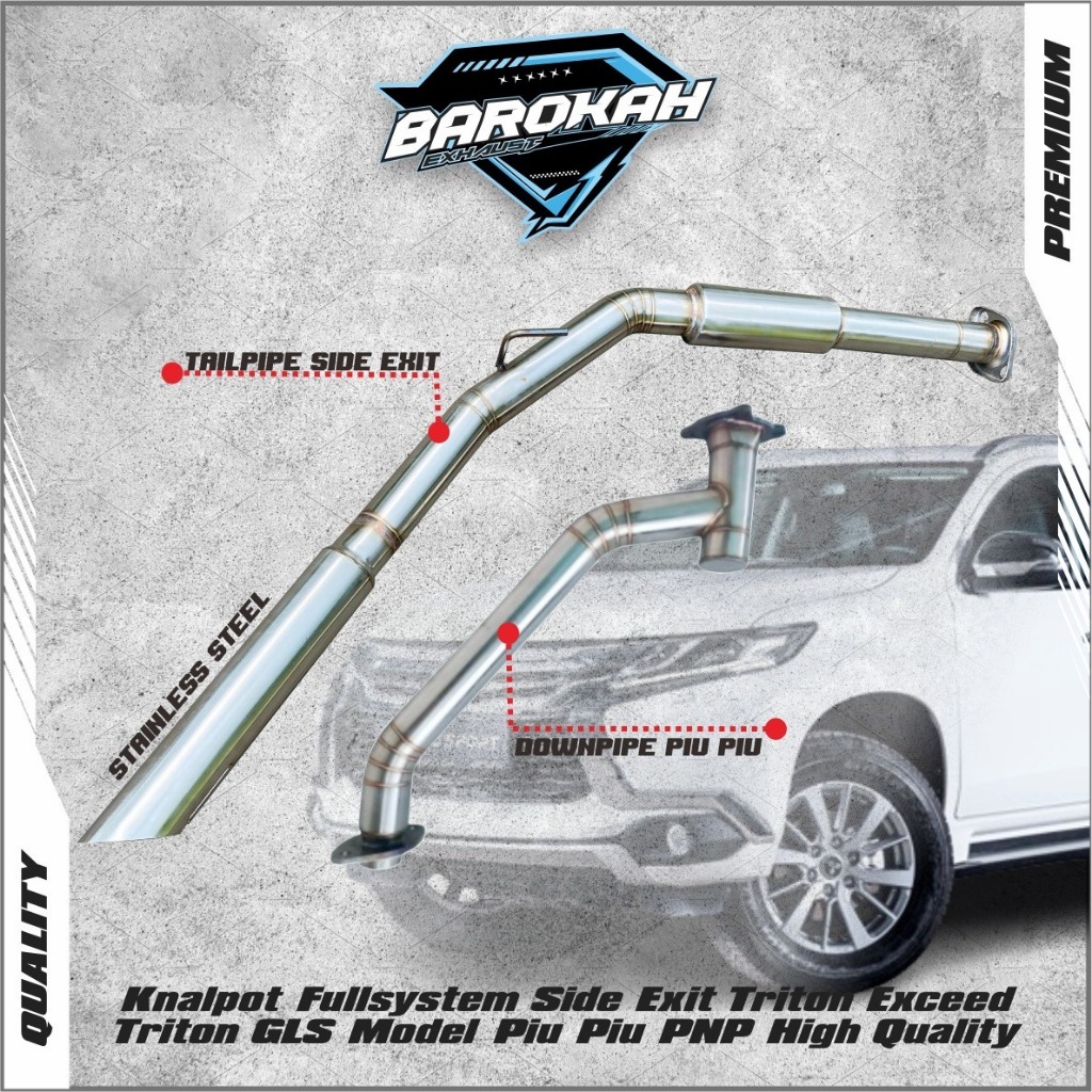 Jual Knalpot Fullsystem Side Exit Triton Exceed Triton GLS Model Piu ...