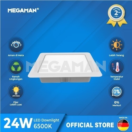 Jual MEGAMAN Lampu LED Panel Light Downlight Inbow Kotak MQTL1119-F 9W 12W 15W 24W Original ...