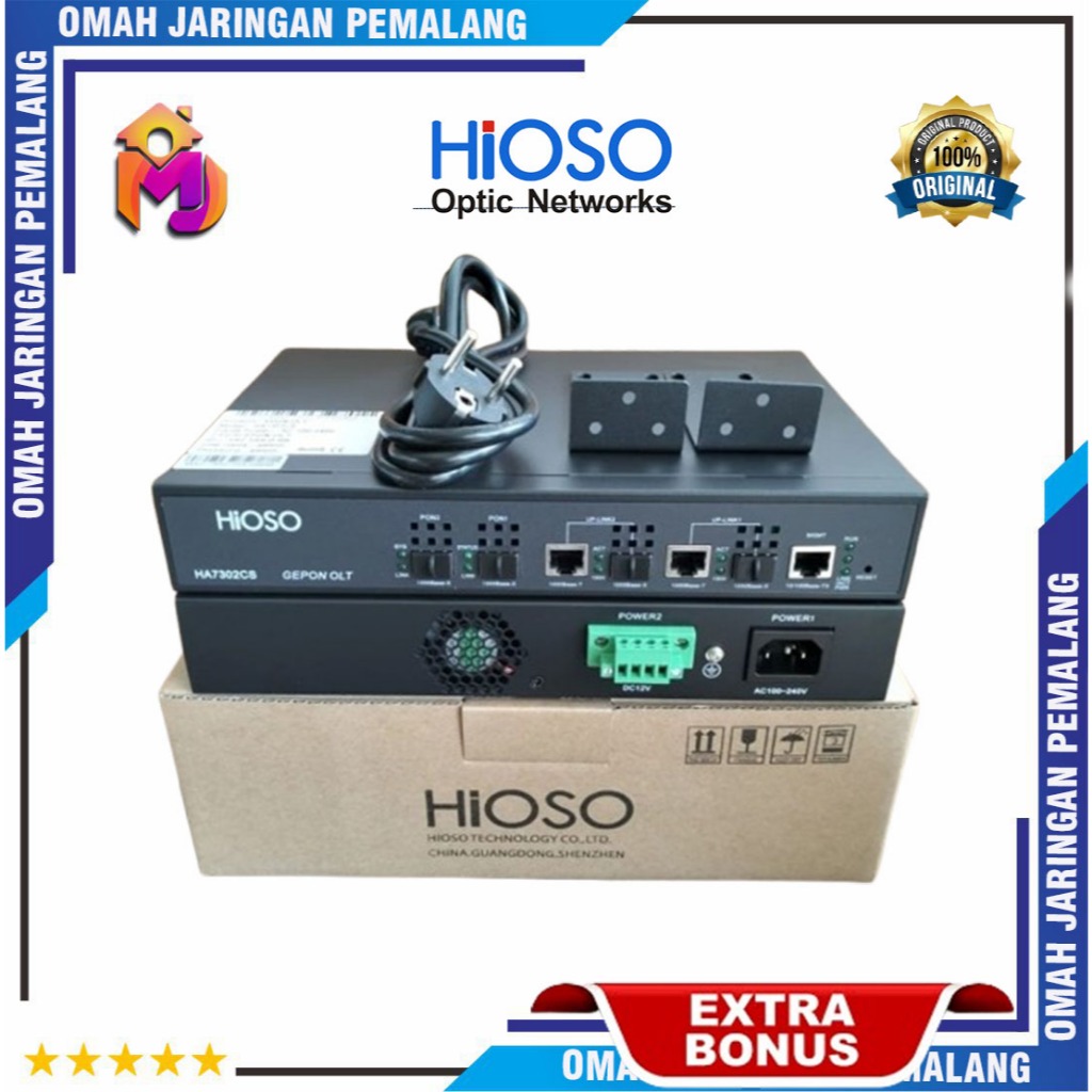 Jual (PROMO) Olt Hioso HA7302CS 2pon 128 OntPer Pon Suport AC-DC/Olt ...