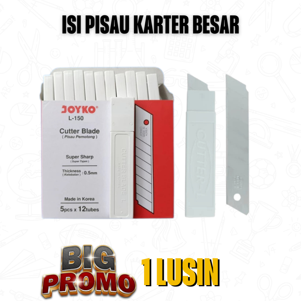 Jual Refill Cutter Joyko / Refil Cutter L150 Joyko 1 Lusin (12 Kotak ...