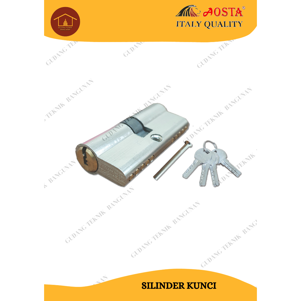 Jual Silinder Kunci Pintu Rumah Tanggung (Medium) AOSTA Blister ...