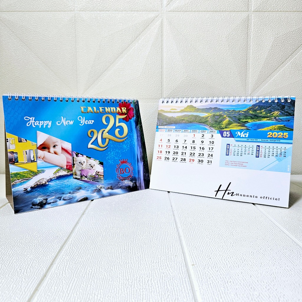 Jual KALENDER MEJA / KALENDER DUDUK TAHUN 2025 MOTIF/ KALENDER MURAH ...