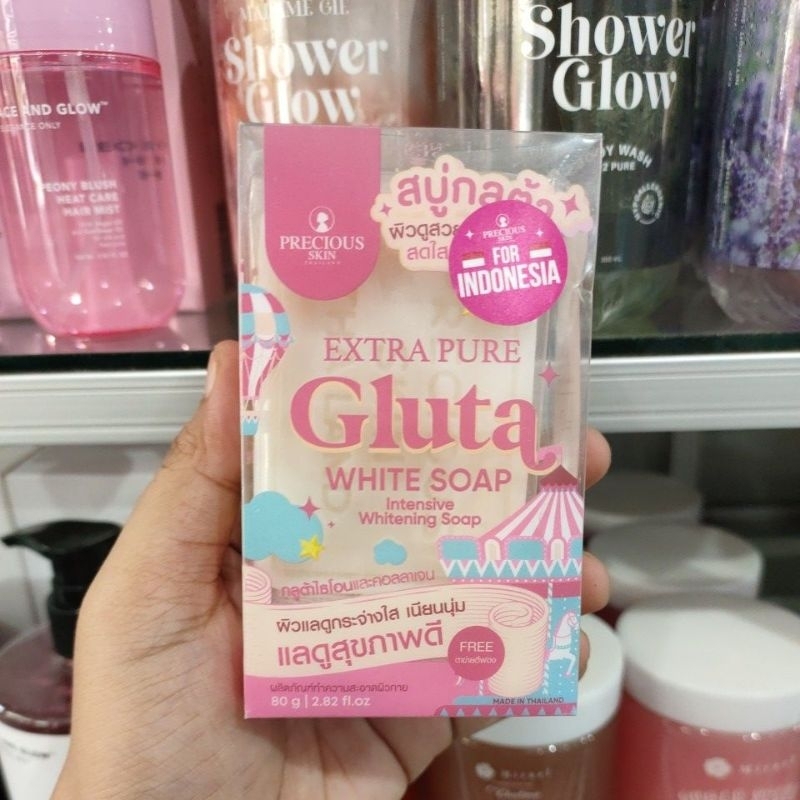 Jual PRECIOUS SKIN EXTRA PURE GLUTA WHITE SOAP 80GR | Shopee Indonesia