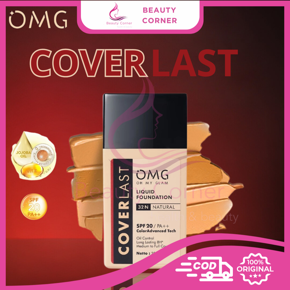 Jual OMG Coverlast Liquid Foundation - 25ml | Shopee Indonesia