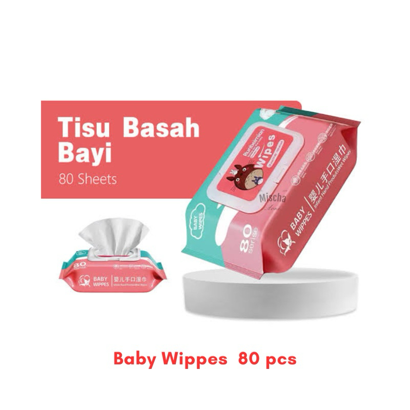 Jual Tissue Basah Bayi Runbeier BPA Free | Baby Wippes 80 pcs | Tisu ...
