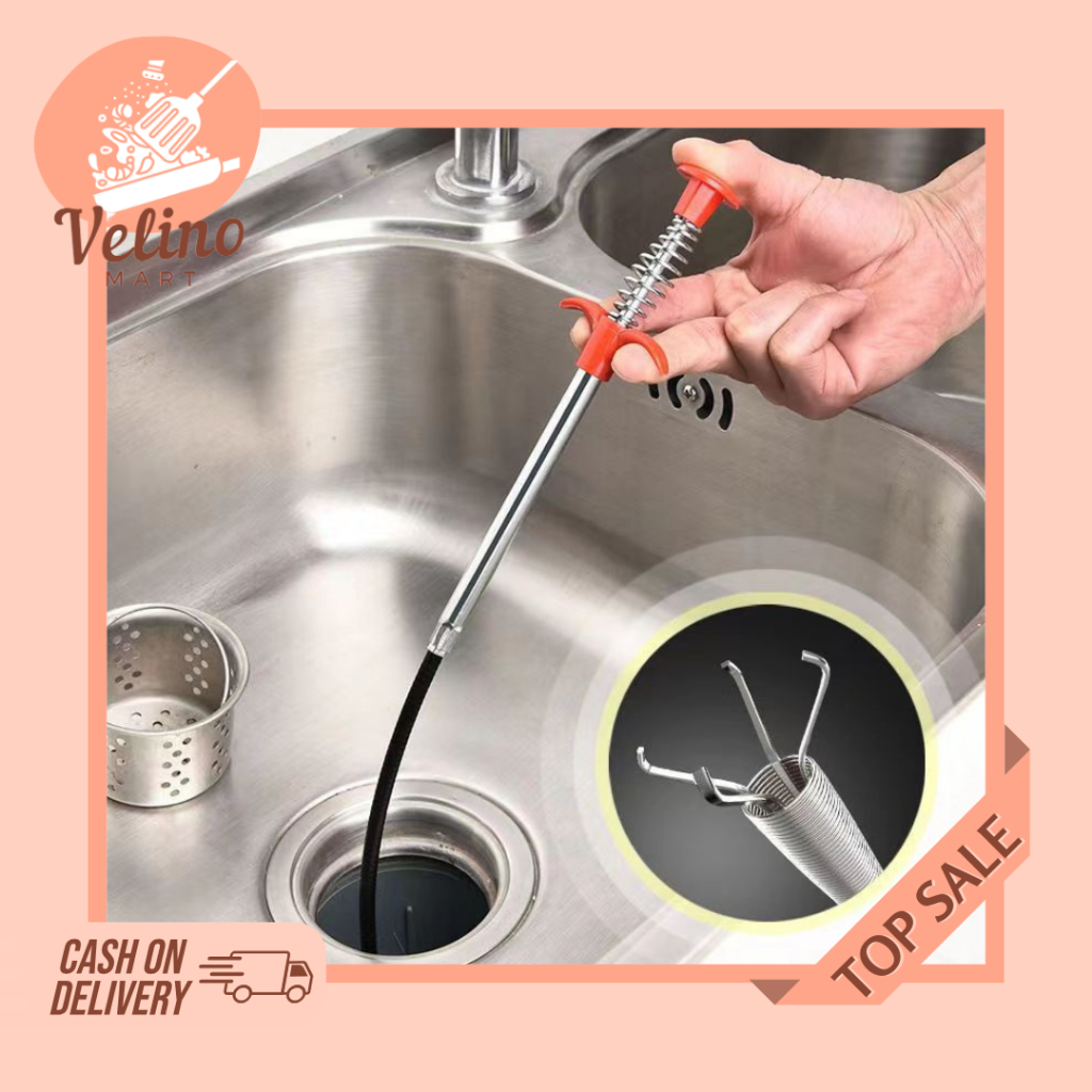 Jual Kawat Pembersih Saluran Air / Penjepit Saluran Pipa / Alat Pembersih Pipa Mampet | Shopee ...