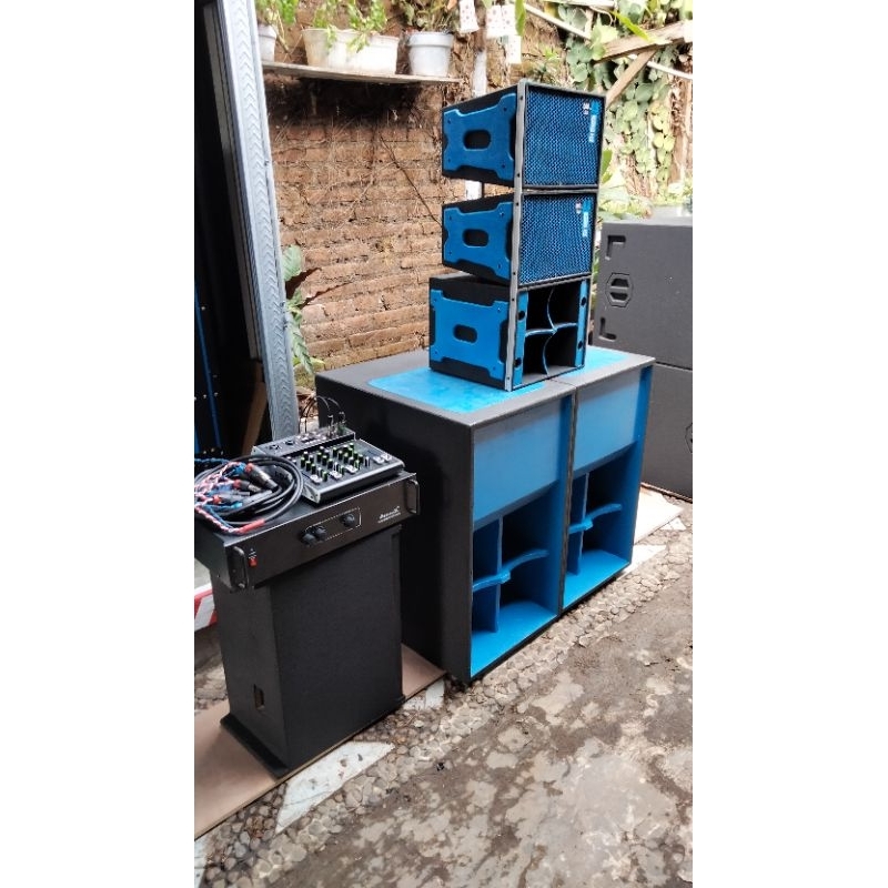 Jual miniatur sound siap bunyi power mixer subwoofer 12 inch linearray ...