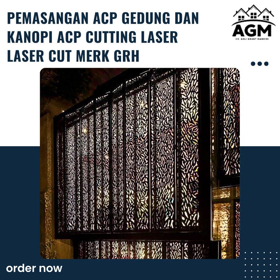 Jual pemasangan ACP gedung dan kanopi ACP cutting laser laser cut merk ...
