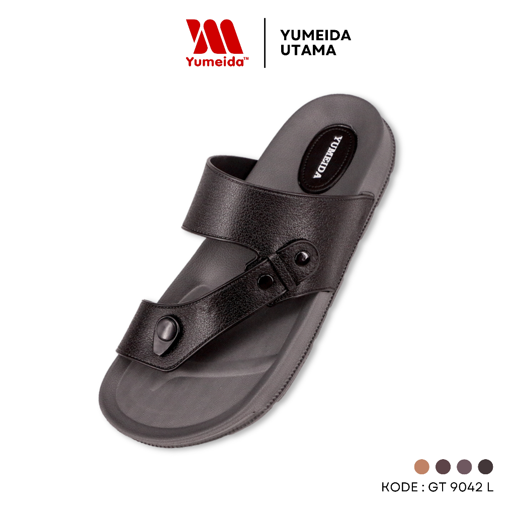 Jual Yumeida Sandal Pria - Slop Laki-Laki Karet - GT-9042 L | Shopee ...