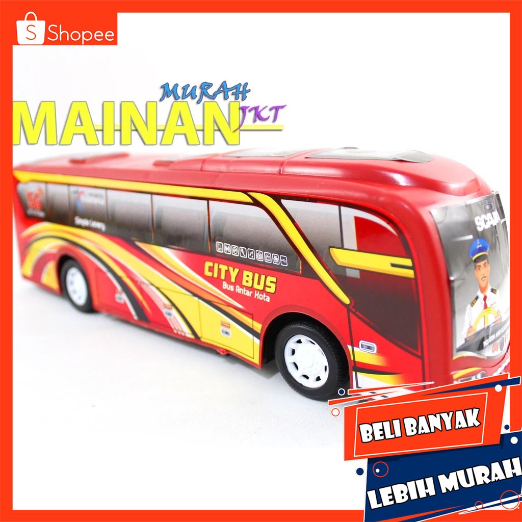 Jual MAINAN ANAK MURAH MOBIL CITY BUS SCANIA WJS104 BIS ANTAR KOTA ...
