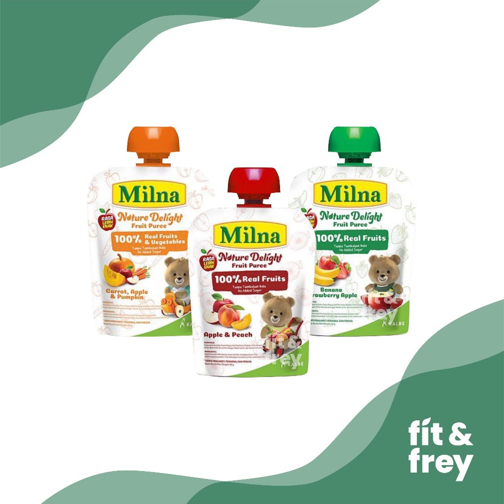 Jual MILNA Nature Delight 80g - Fruit Puree - Cemilan Buah - Mpasi Bayi ...