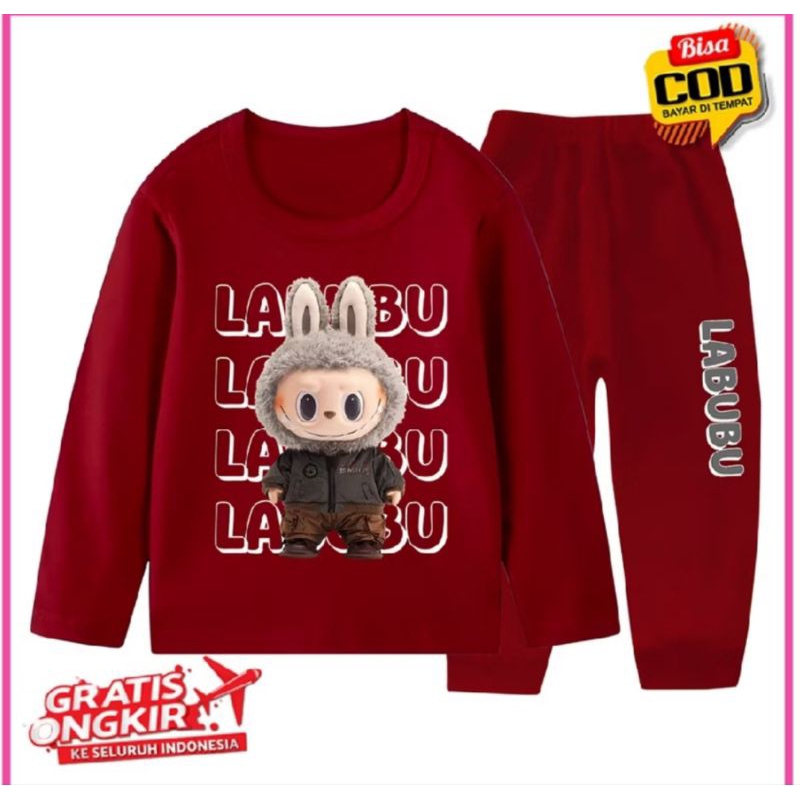 Jual Samaenre_Store - Setelan labubu motif karakter kartun viral labubu ...
