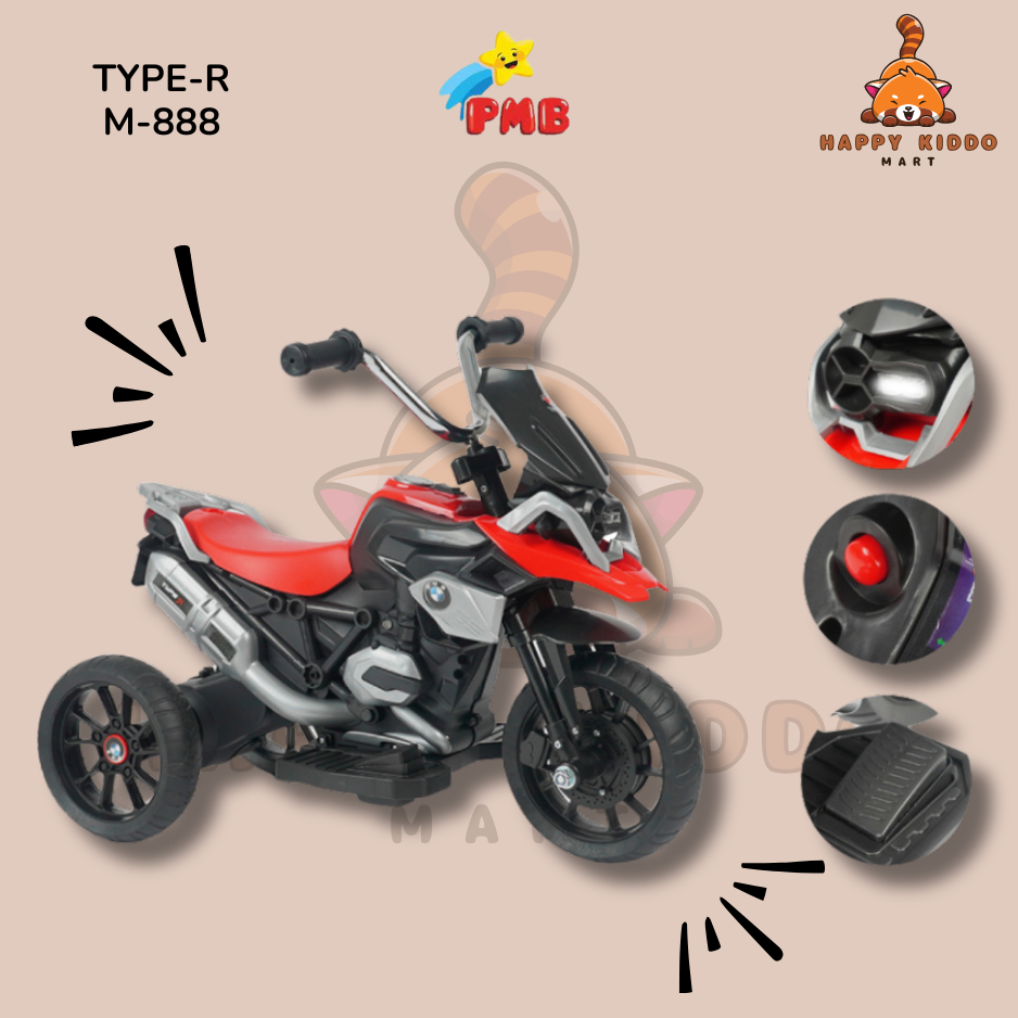 Jual SEPEDA MOTOR AKI 6V ANAK M-888 PMB TOYS // MAINAN MOTOR AKI ANAK ...