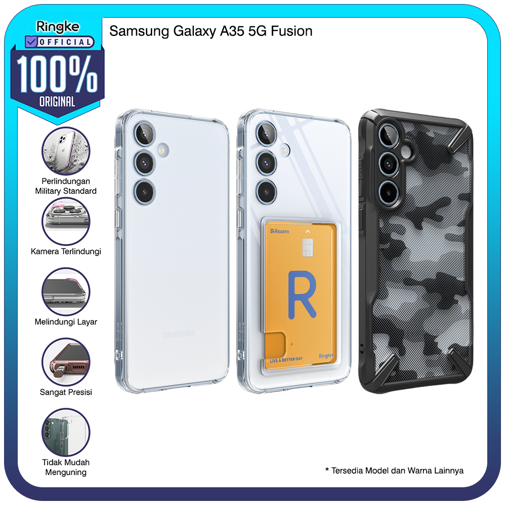 Jual Casing Ringke Samsung Galaxy A35 5G Fusion X Design Fusion Card ...