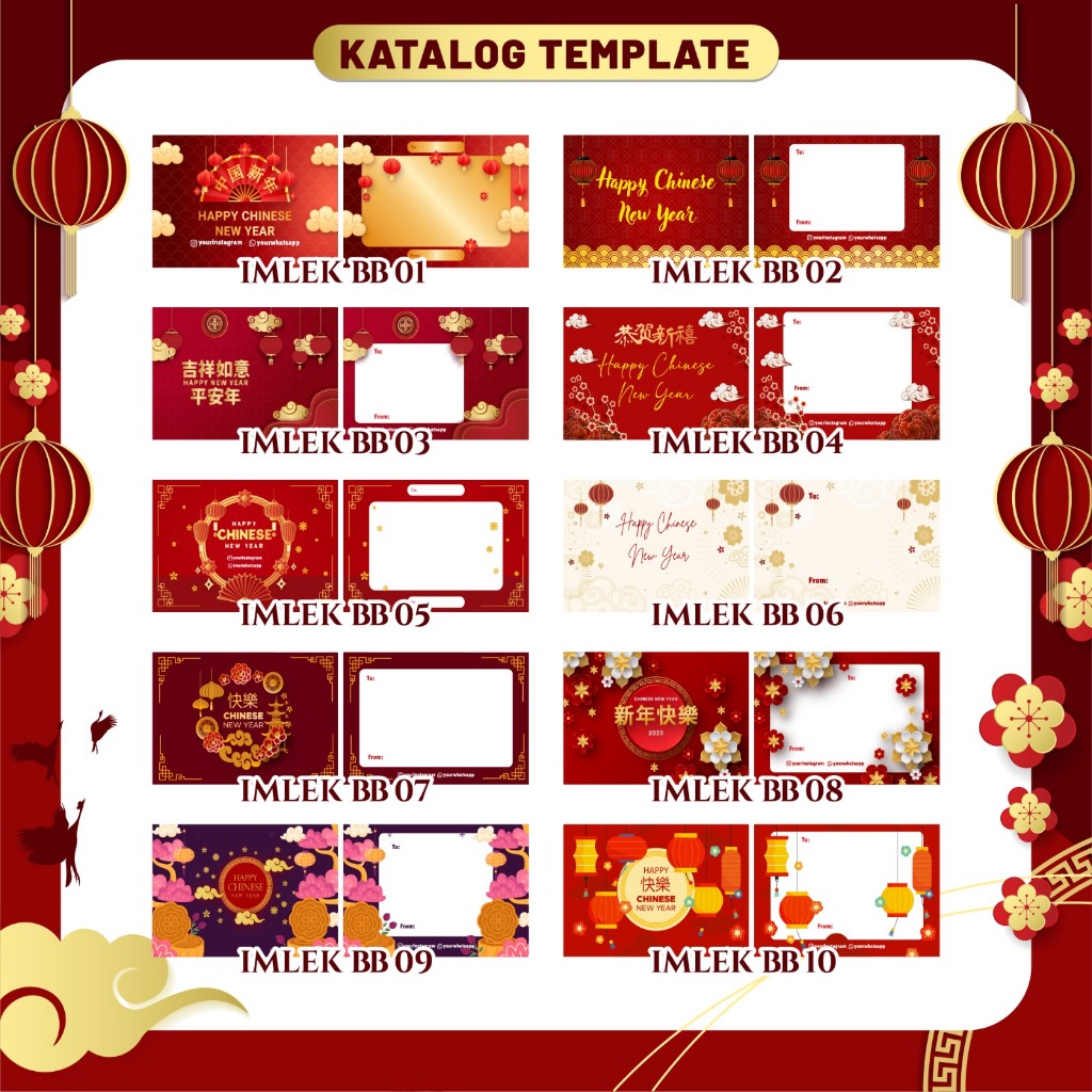 Jual Kartu Ucapan Imlek Hampers 2024 | Kartu Imlek | Chinese New Year ...
