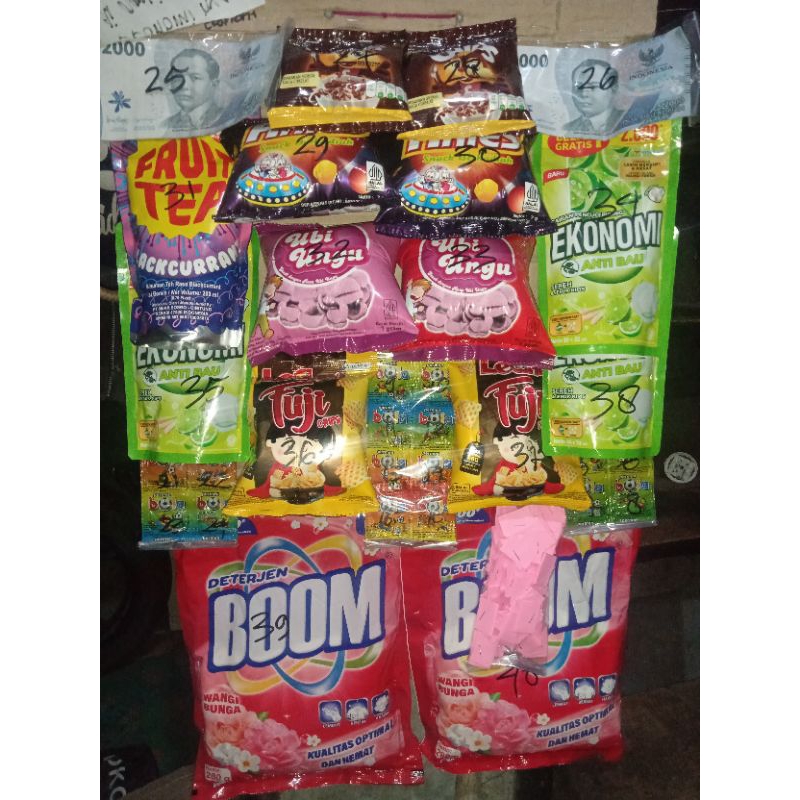 Jual mainan cabutan kupon 150 pcs - persamaan berhadiah jajanan warung ...